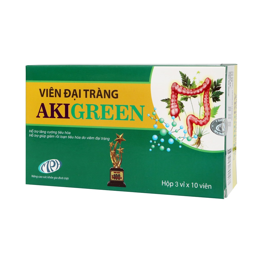 Đại tràng Akigreen hộp 30 viên