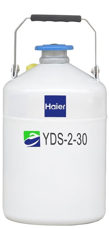 Binh đựng nitơ lỏng bảo quản mẫu lạnh 2 lít Haier YDS-2-30